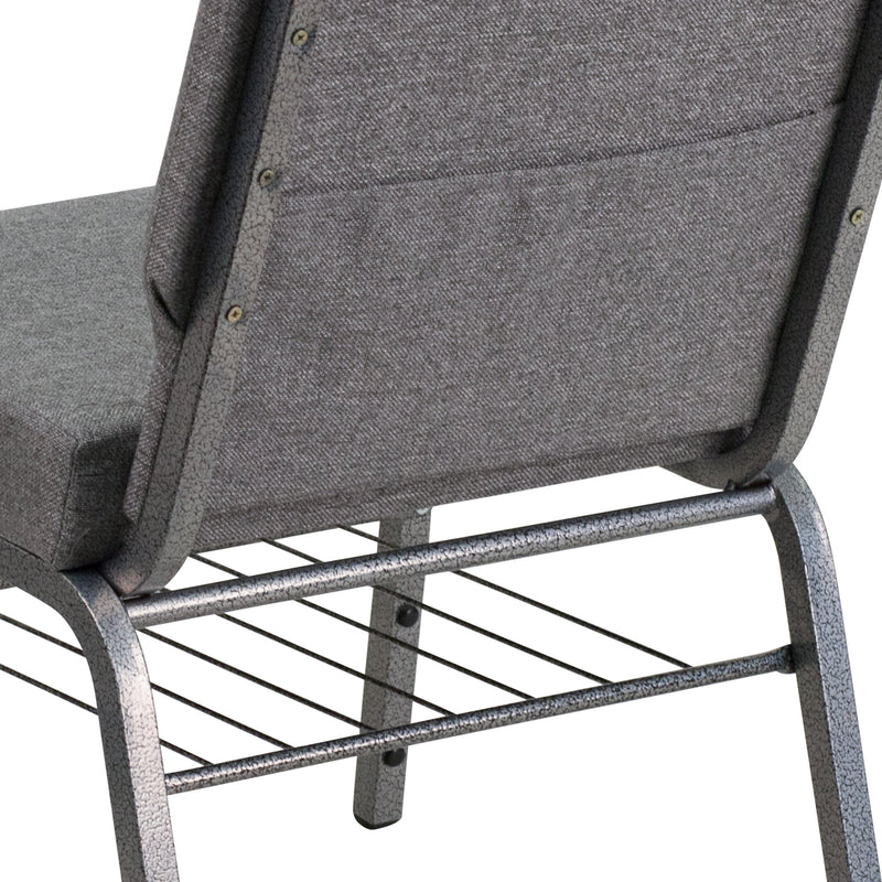 21''W Church Chair-Book Rack XU-CH0221-BAS- – Stack Chairs 4 Less